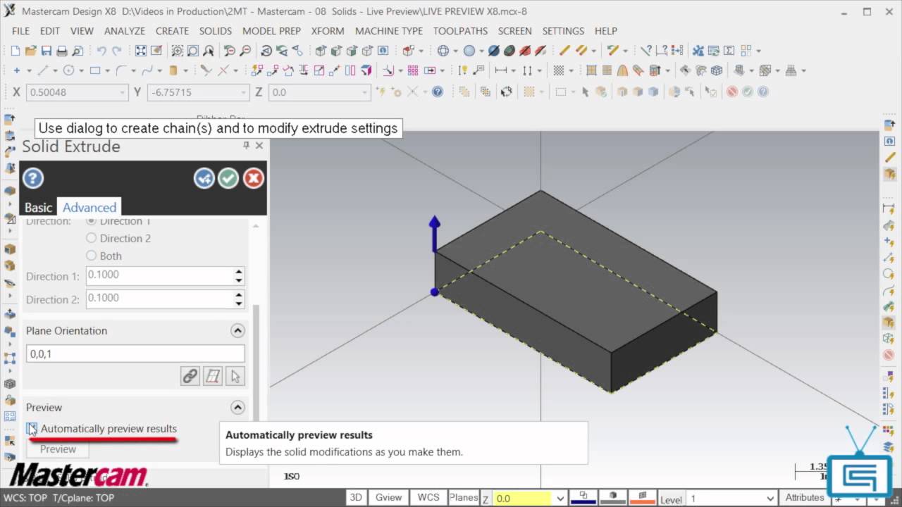Mastercam's Two Minute Tuesday - Live Preview