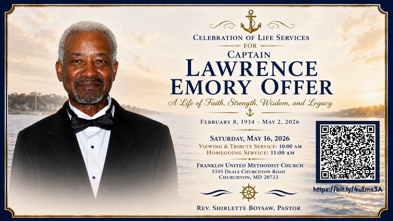 Celebration of Life for Lawrence Emory Offer