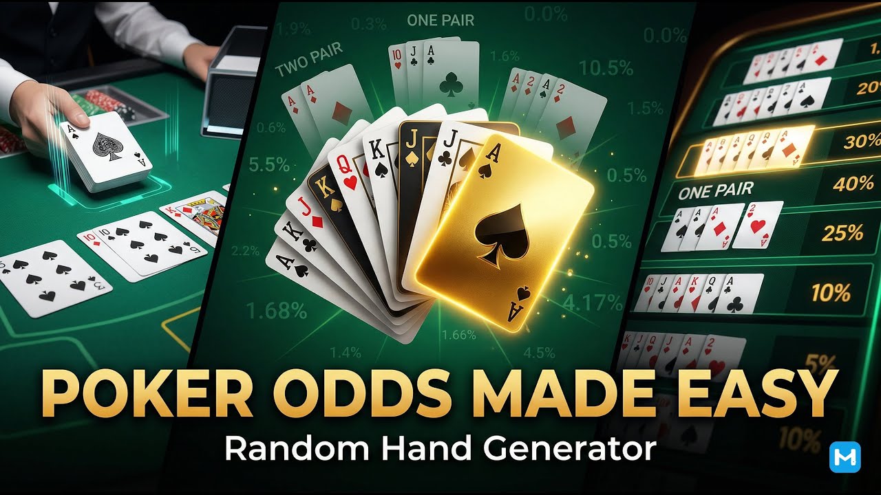 Random Poker Hand Generator for Odds Practice