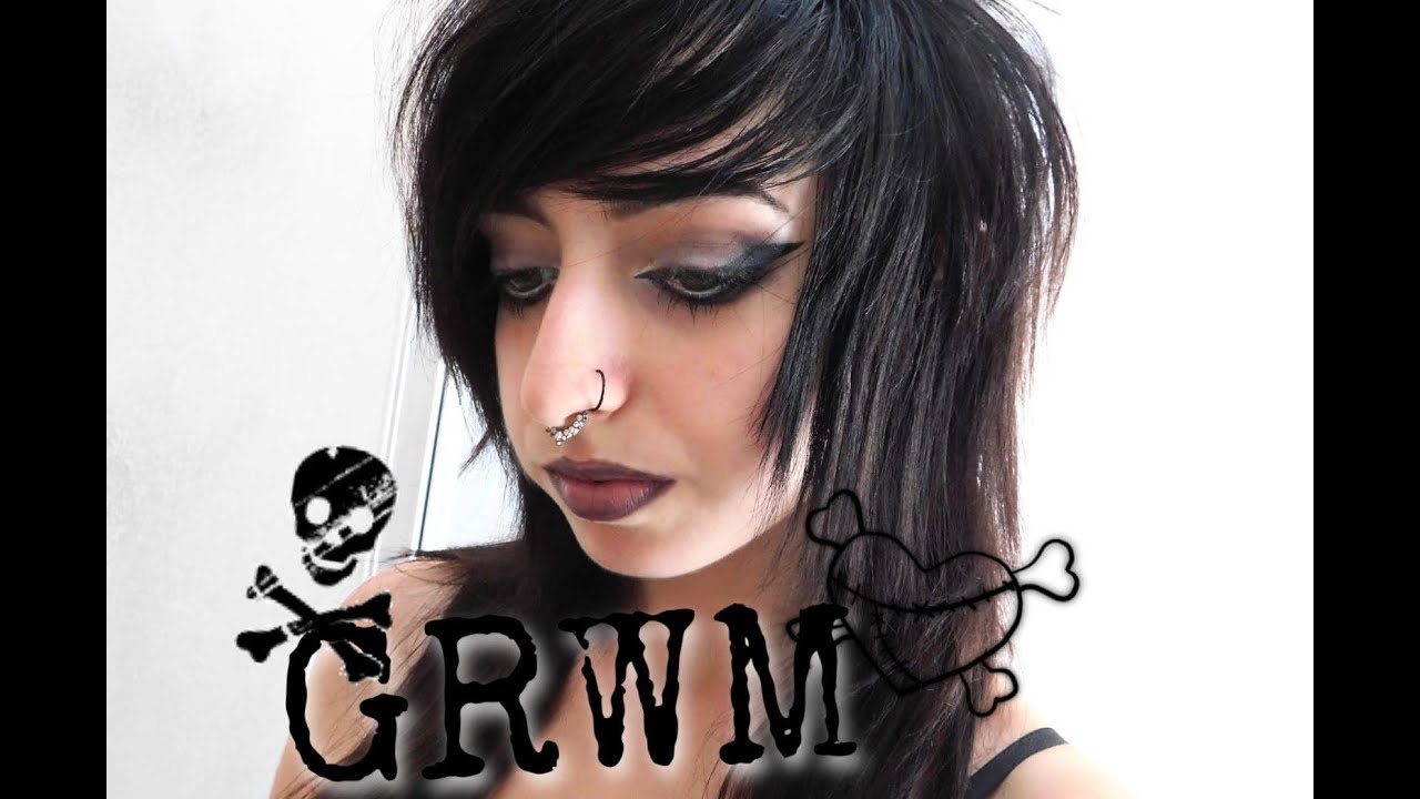 EMO/SCENE MAKEUP HAIR TUTORIAL - grwm