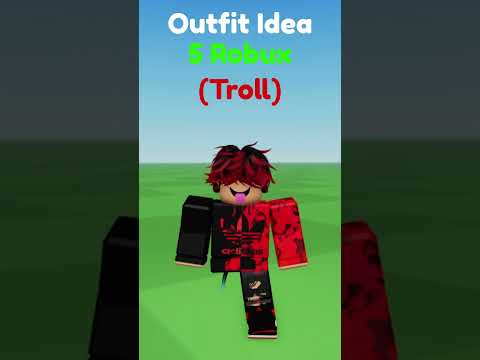 Making Roblox Troll Outfit - 5 Robux 😂