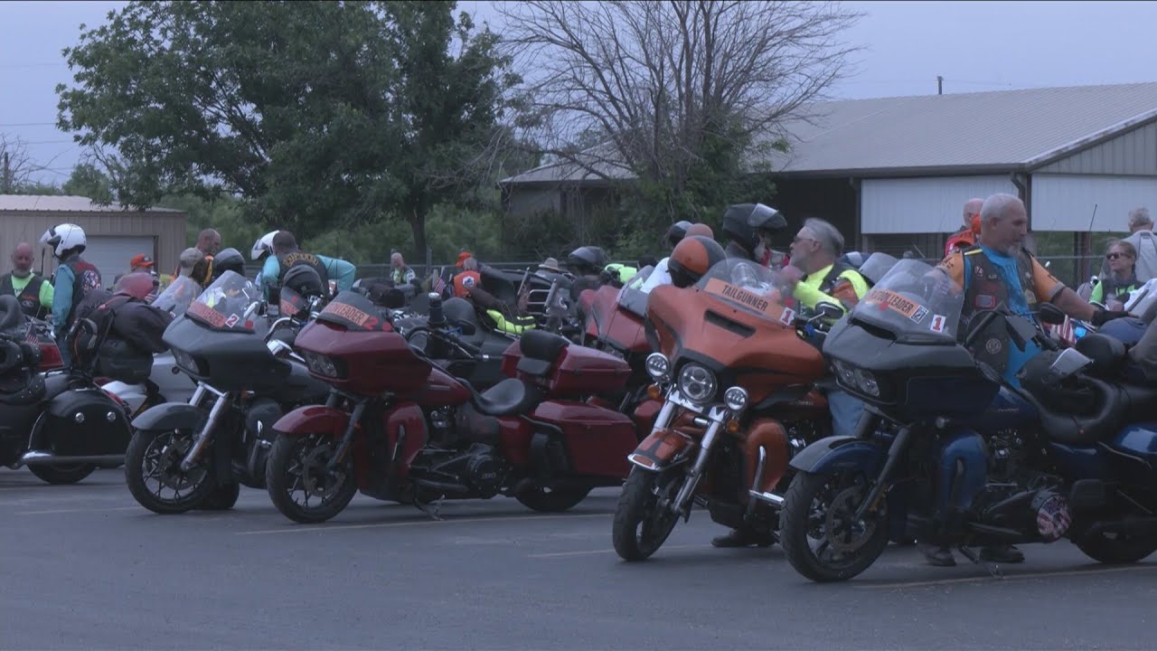 Abilene’s VFW Post 6873 hosts 300 riders for Vietnam Memorial Wall trip