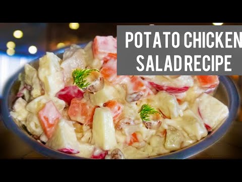 POTATO CHICKEN SALAD RECIPE #potatosalad #recipe #potato