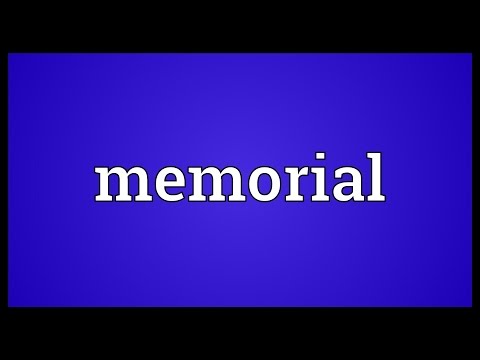 Memorial Meaning