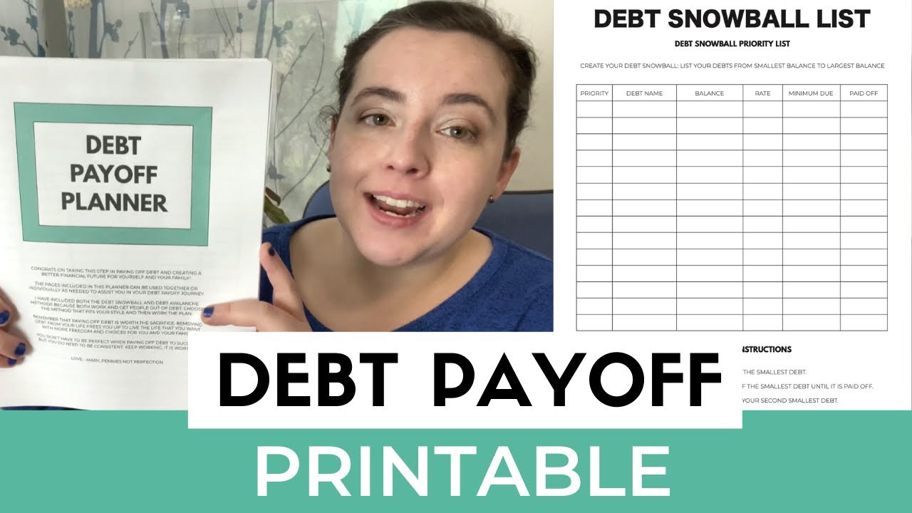 Debt Payoff Planner Printable | How To Pay Off Debt Printables Debt Snowball or Debt Avalanche