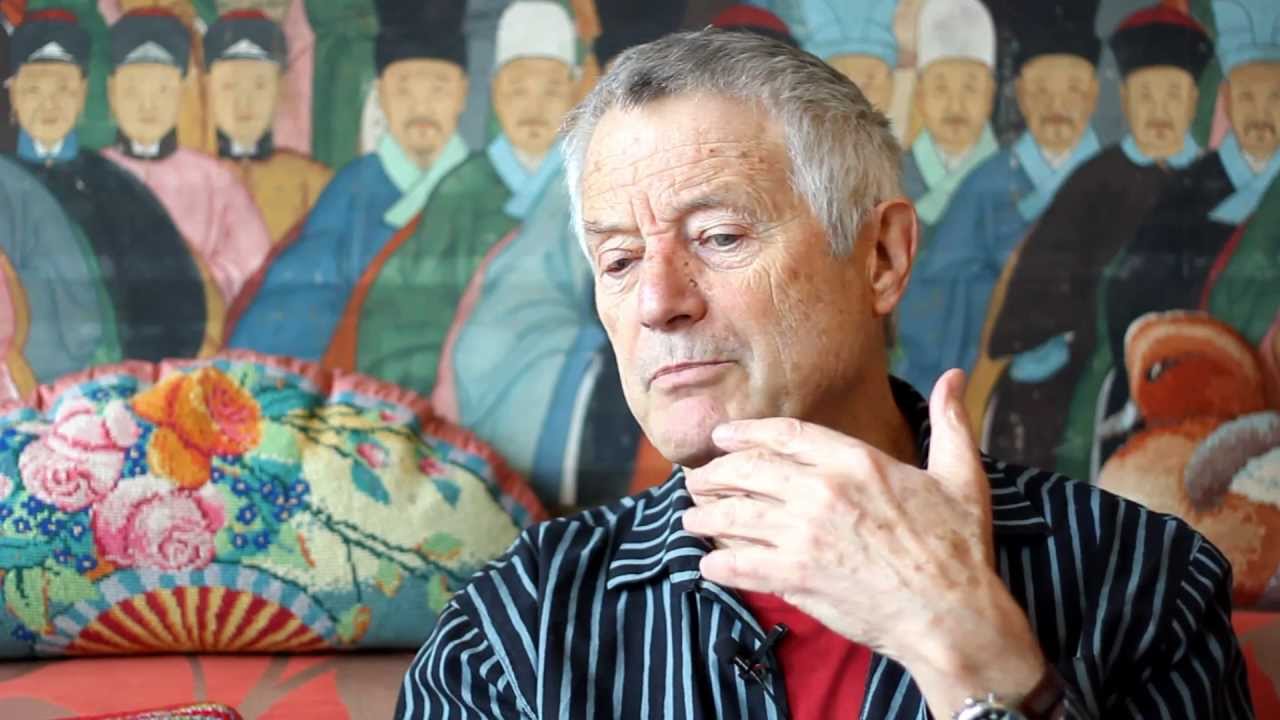 Kaffe Fassett on his needlepoint