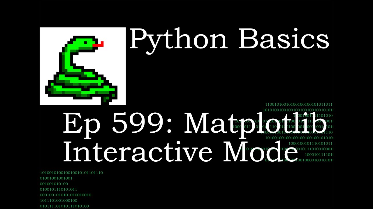 Python Basics Tutorial Matplotlib Interactive Mode