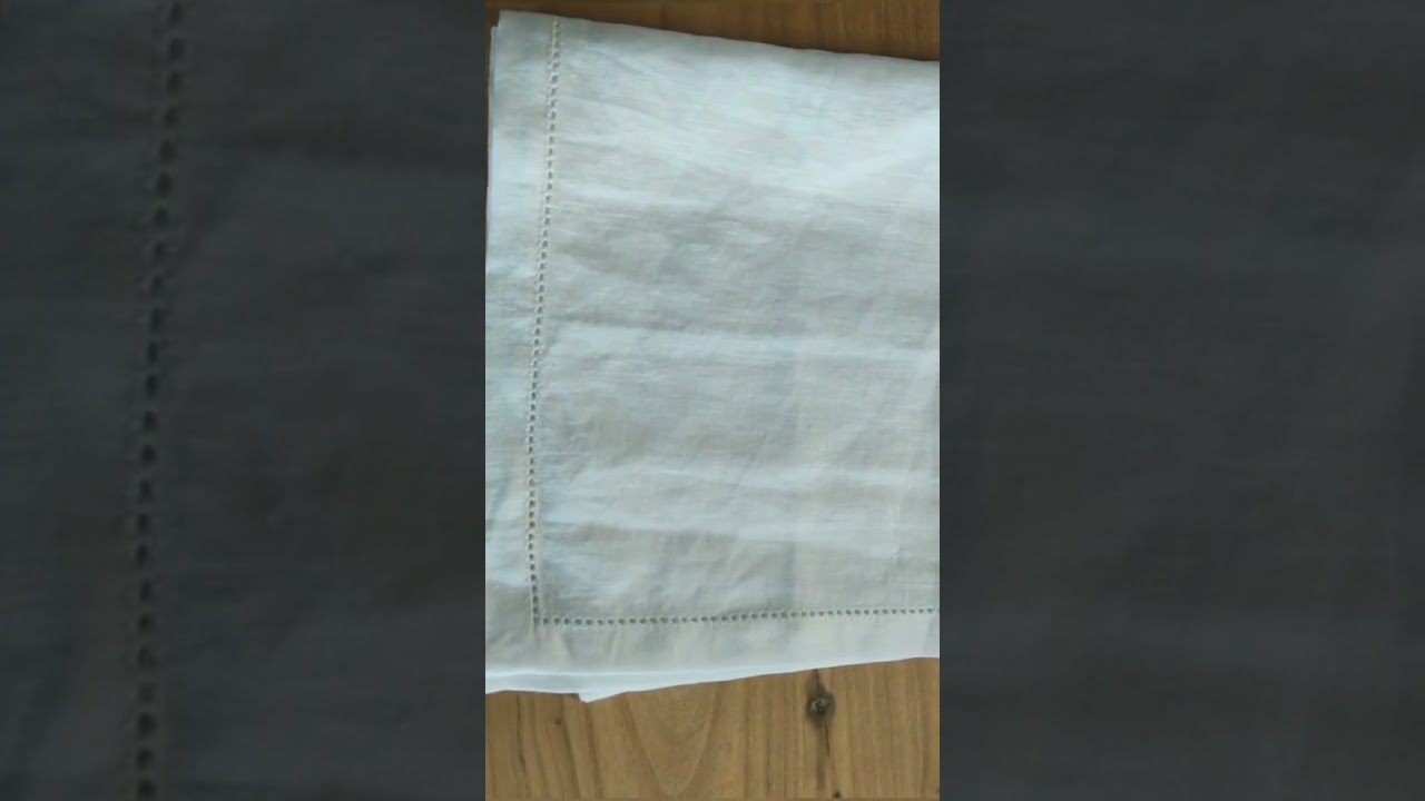 Popular hemstitch 100% pure linen washed stone napkins