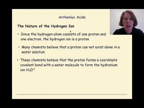 Regents Chemistry Acid Base Chemistry Part 2 Arrhenius Definition of Acids
