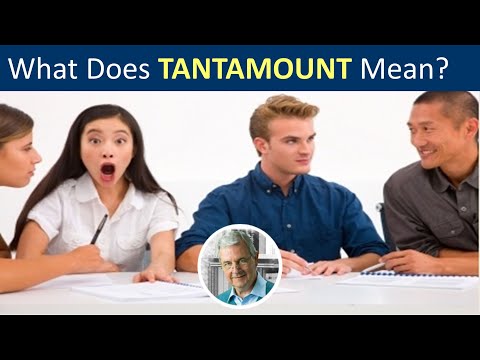 What is the Definition of TANTAMOUNT? (Illustrated Example)