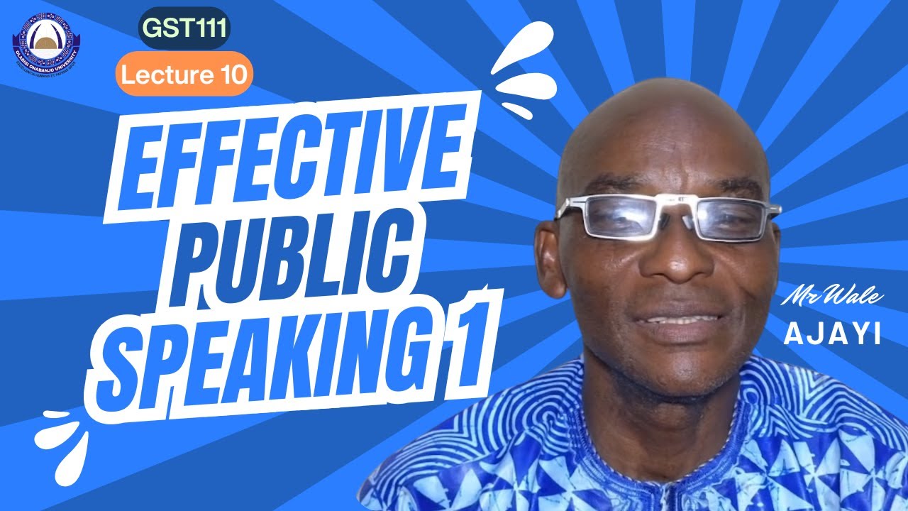 Mastering the Art of Public Speaking: Insights from GST 1111 | Galaxy.ai