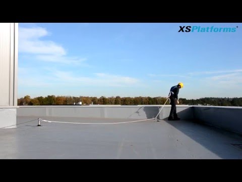 How to use an anti-pendulum anchor with a horizontal lifeline system