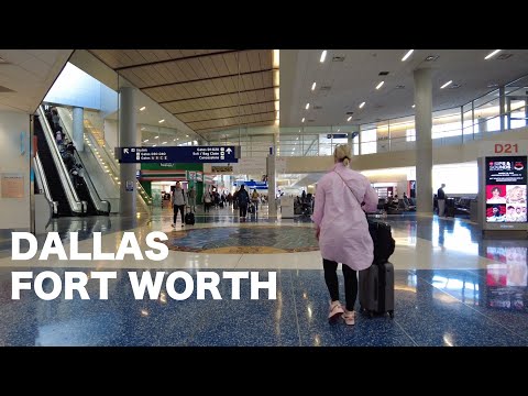 Dallas Fort Worth Airport - Walking Tour - Terminal D to Terminal A