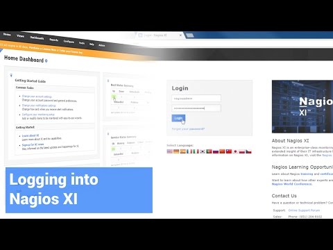 Logging into Nagios XI