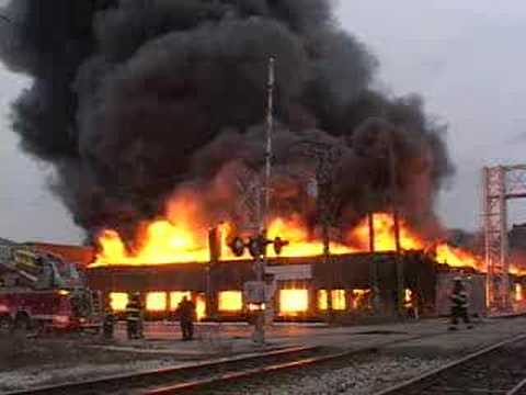 3-11 Fully Involved Warehouse Fire With Explosions