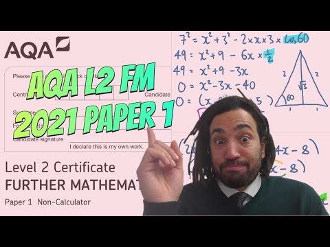 2021 November - AQA Level 2 Further Maths Paper 1
