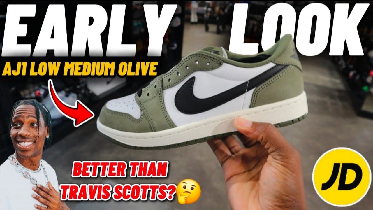 Nike Jordan 1 Low OG “Medium Olive” Review & Unboxing! 🔥 Early Look👀