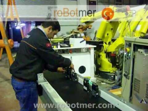 ABB IRB 540 ROBOT CONVEYOR TRACKING - PAINTING ROBOT - BOYA ROBOTU