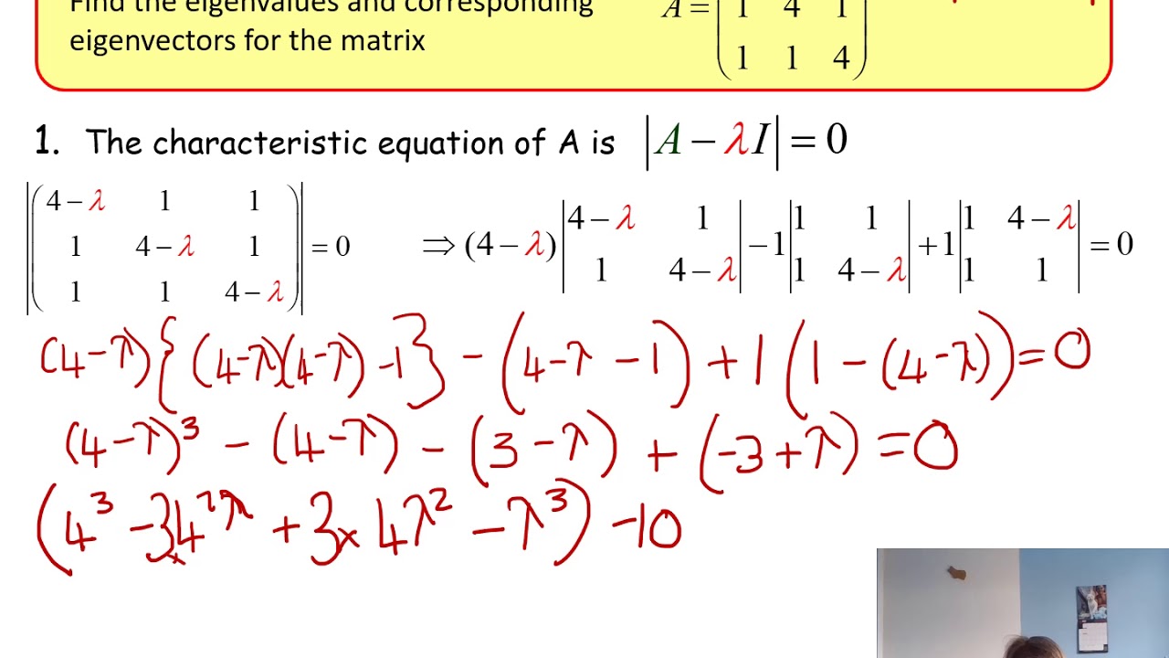 Matrix 6 - More Eigenvalues and Eigenvectors