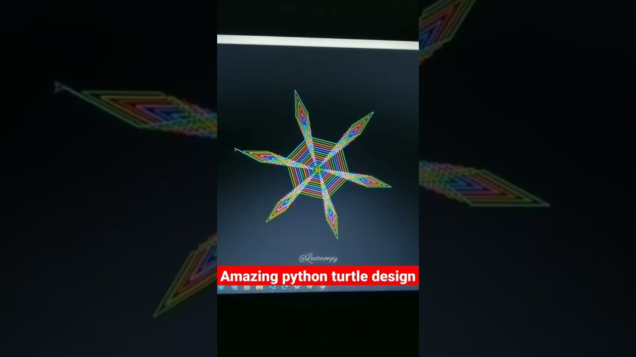 Python Turtle Graphics | Coding Status Video | Instagram Reels |