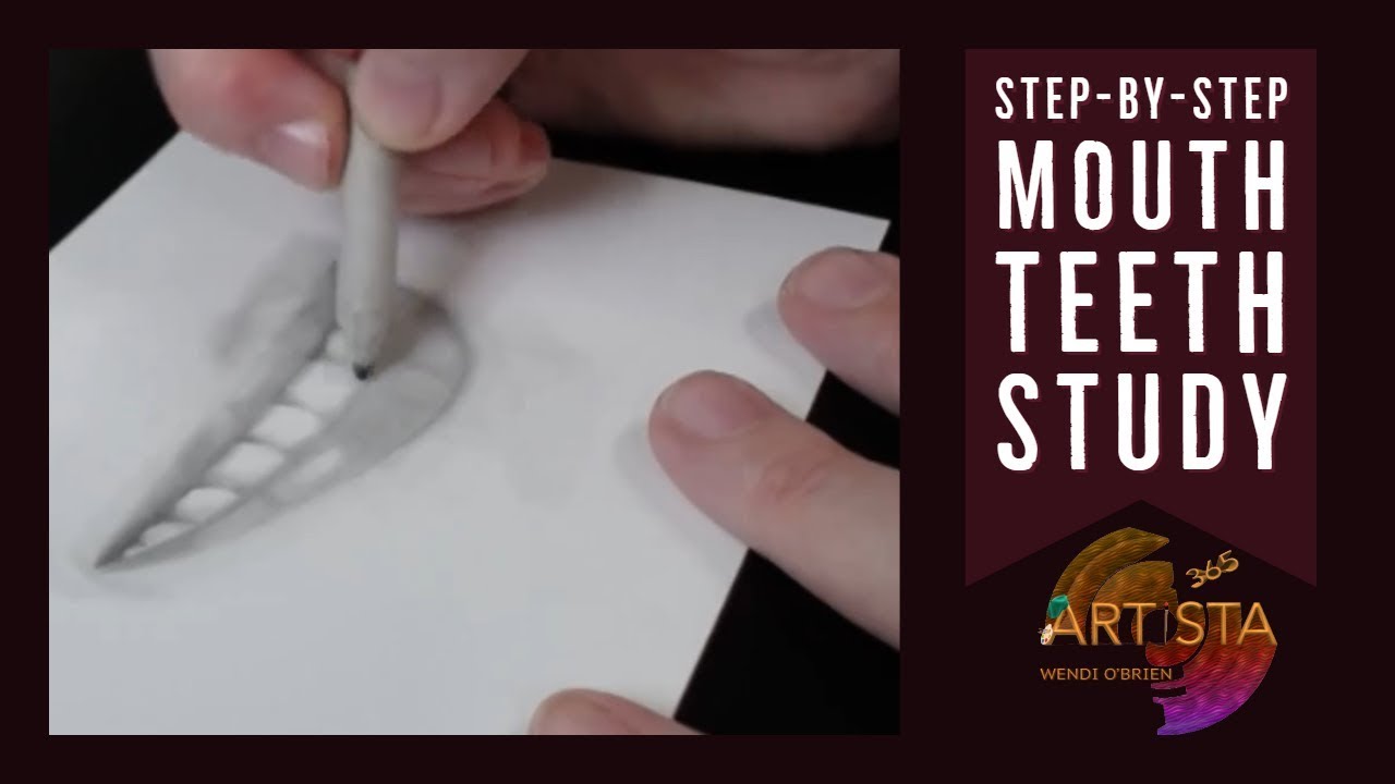 How to Draw Realistic Lips and Teeth | Step by Step