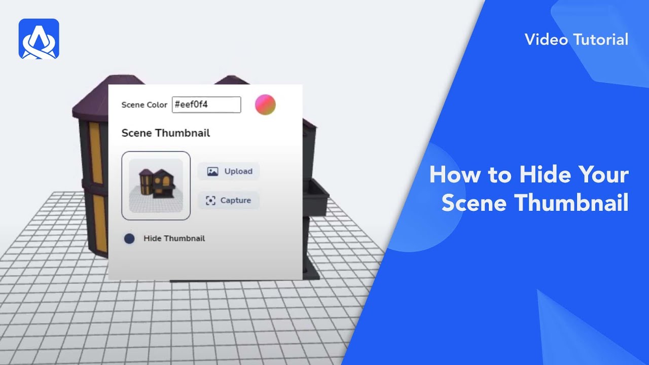 How to Hide Your Scene Thumbnail | Assemblr Studio Web Tutorial