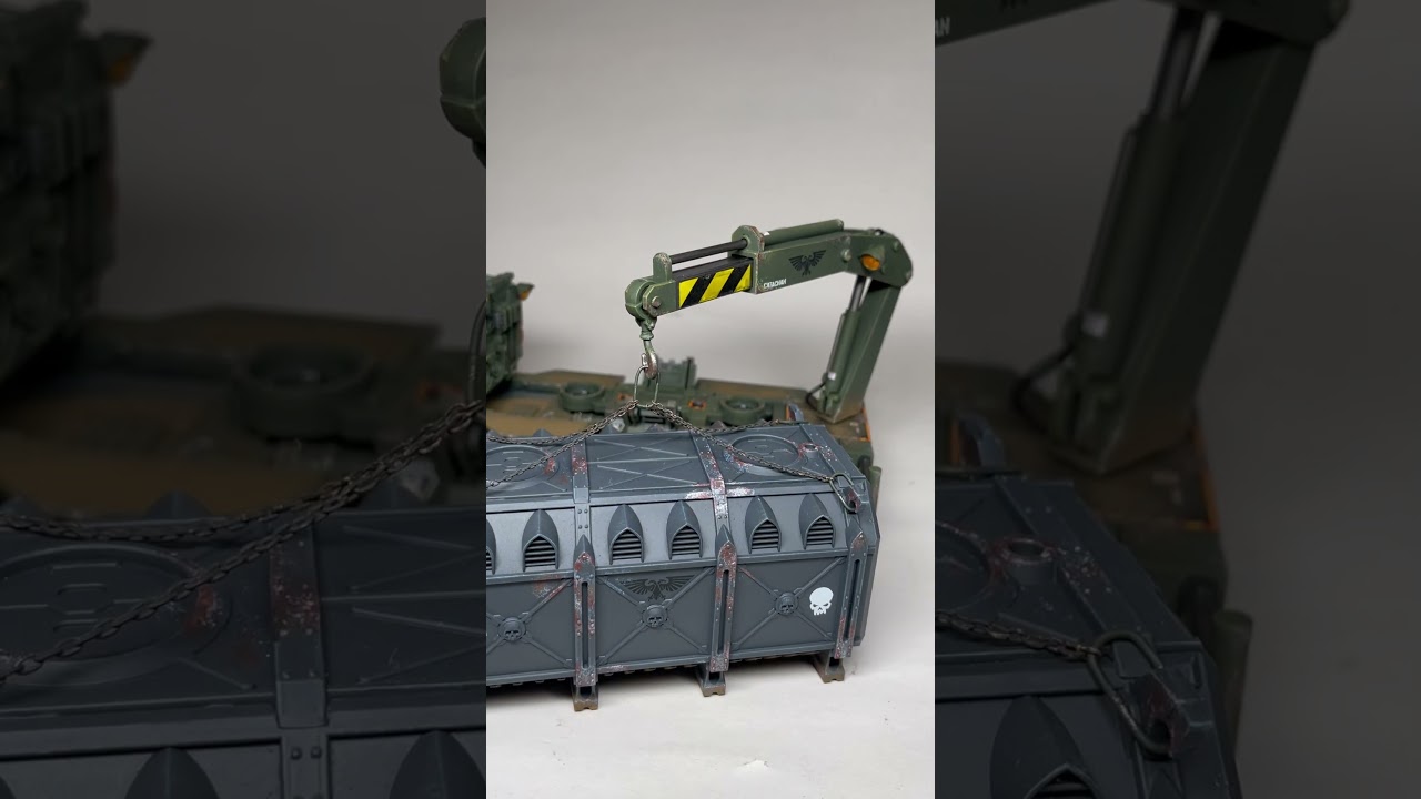 Ridge Hauler / Taurox kitbash with HIAB for my Warhammer 40K Imperial Guard / Astra Militarum army