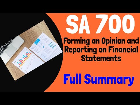 SA 700 | Forming an Opinion and Reporting on Financial Statements | Standards on Auditing | Revision