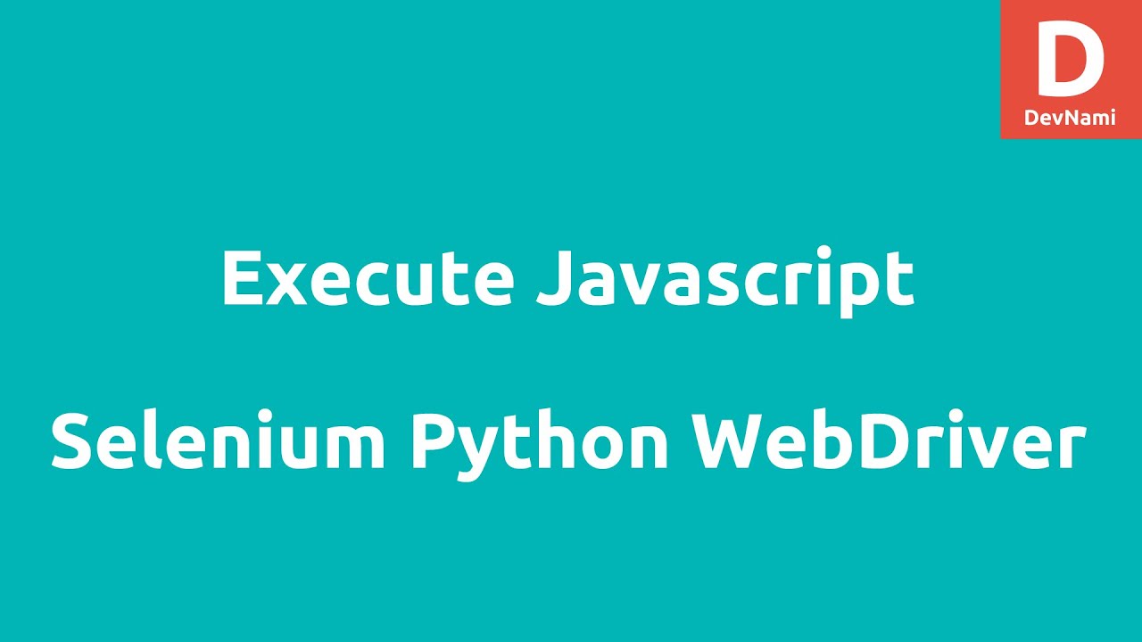 Execute Javascript using Selenium Python