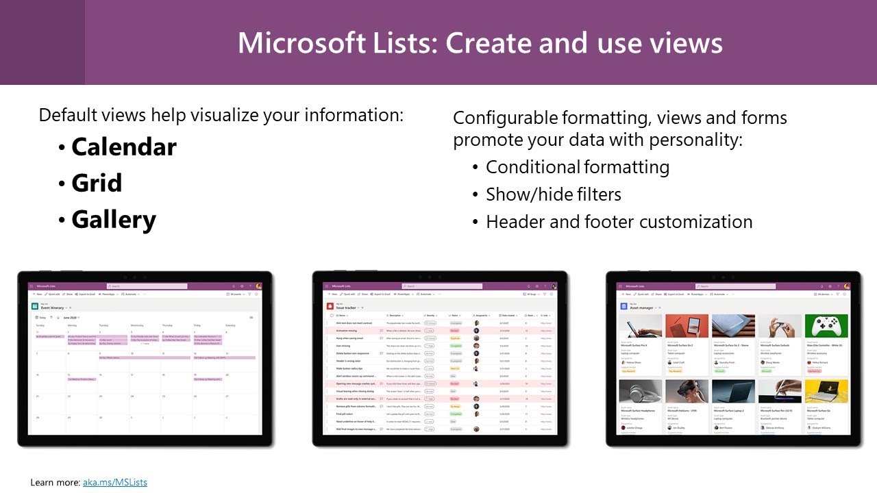 Microsoft Lists: Create and use views