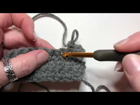 How to crochet an esc/sc2tog decrease