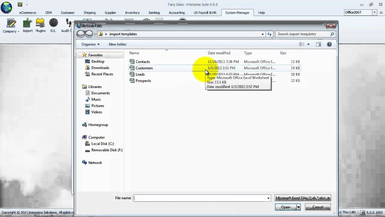 Customers - Import Existing Customer Files