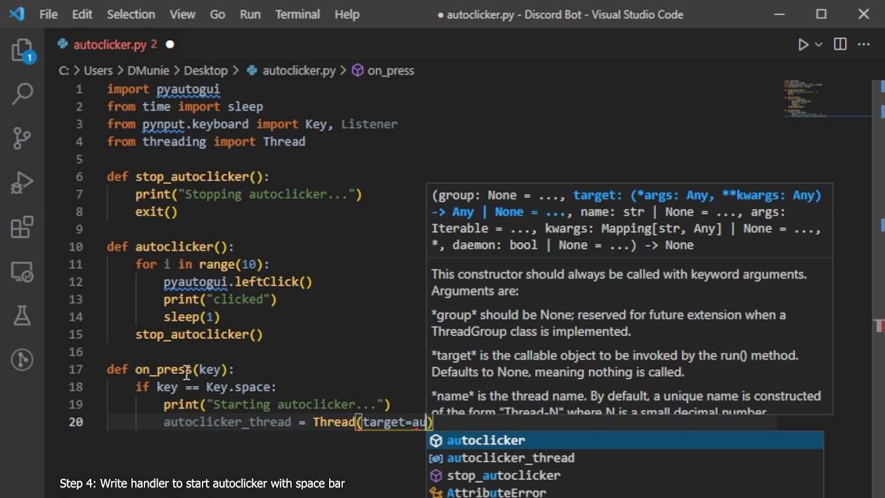 How To Write An Autoclicker With Python