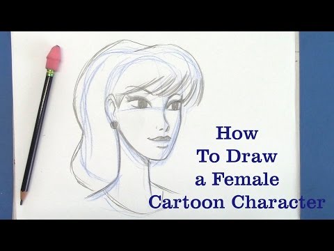 How to Draw an Attractive Female Character - Cartoon Drawing