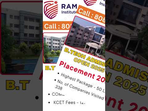 MSRIT Admission 2025 | MS Ramaiah Institute of technology,Banglore📍 #msrit #campuslife #banglore