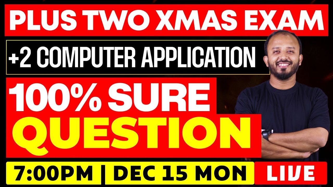 Plus two  Commerce |Computer application | Sure questions|Eduport plus two