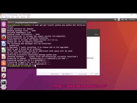 sudo apt-get install python-pip python-dev build-essential