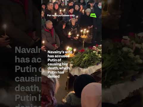 Thousands gather for Alexei Navalny's funeral