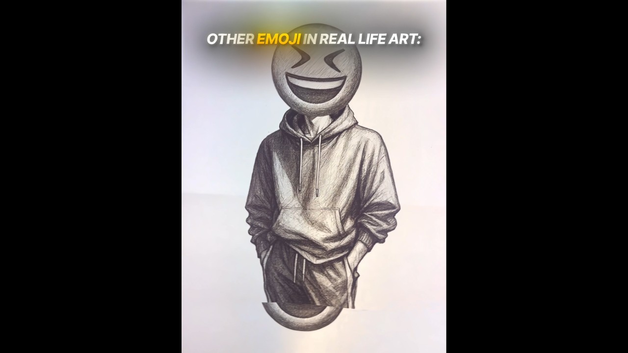 Other Emojis in Real Life Art vs This Drawing