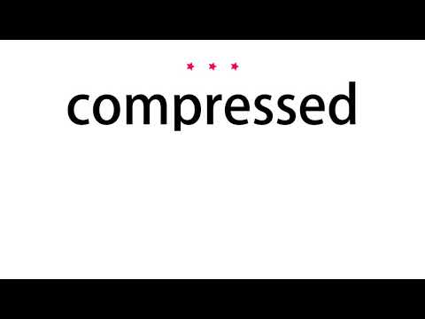 How to pronounce compressed - Vocab Today