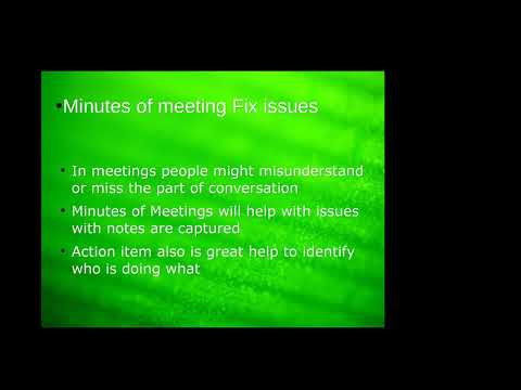 What is Minutes Of Meetings?