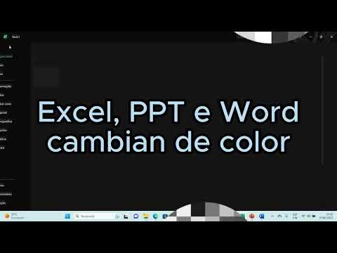 Como cambiar la apariencia de office 365 a modo oscuro o colorido. (Excel, PPT, Word)