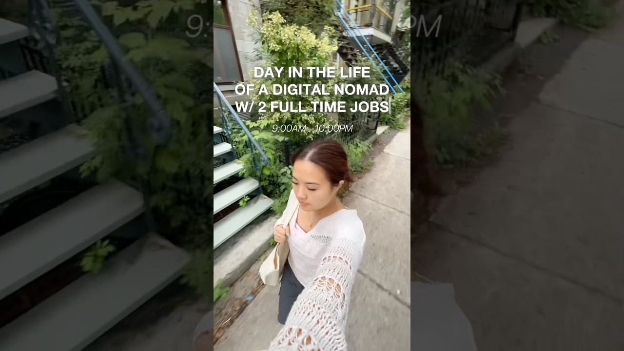 working 2 full time jobs to retire early… in montreal!!! #digitalnomad #2jobs #twojobs #dayinthelife