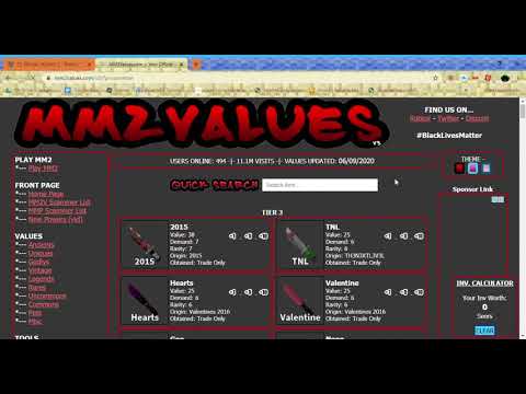 MM2 Value list in June 2020