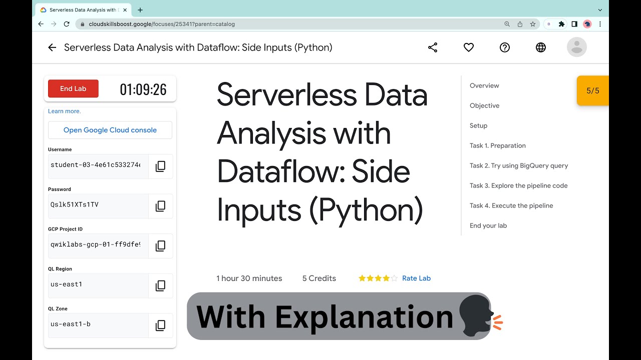 Serverless Data Analysis with Dataflow: Side Inputs (Python) || #qwiklabs || #coursera  @quick_lab