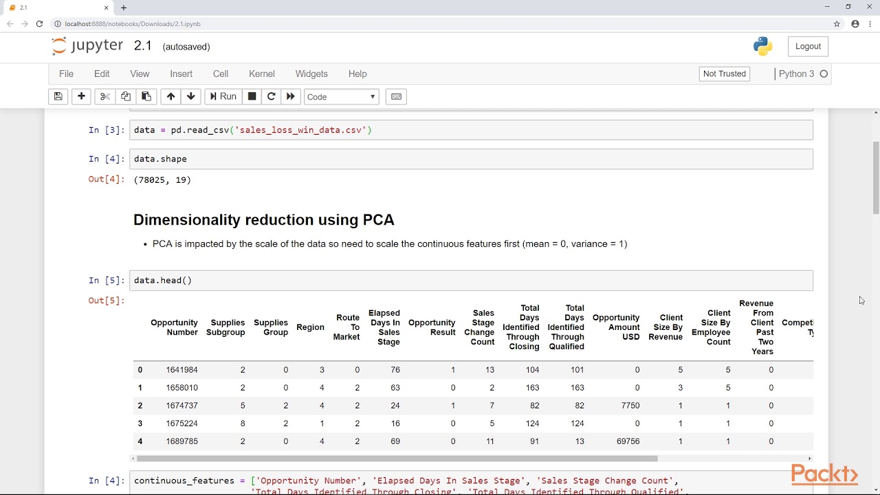 scikit-learn Recipes : Principal Components Analysis | packtpub.com