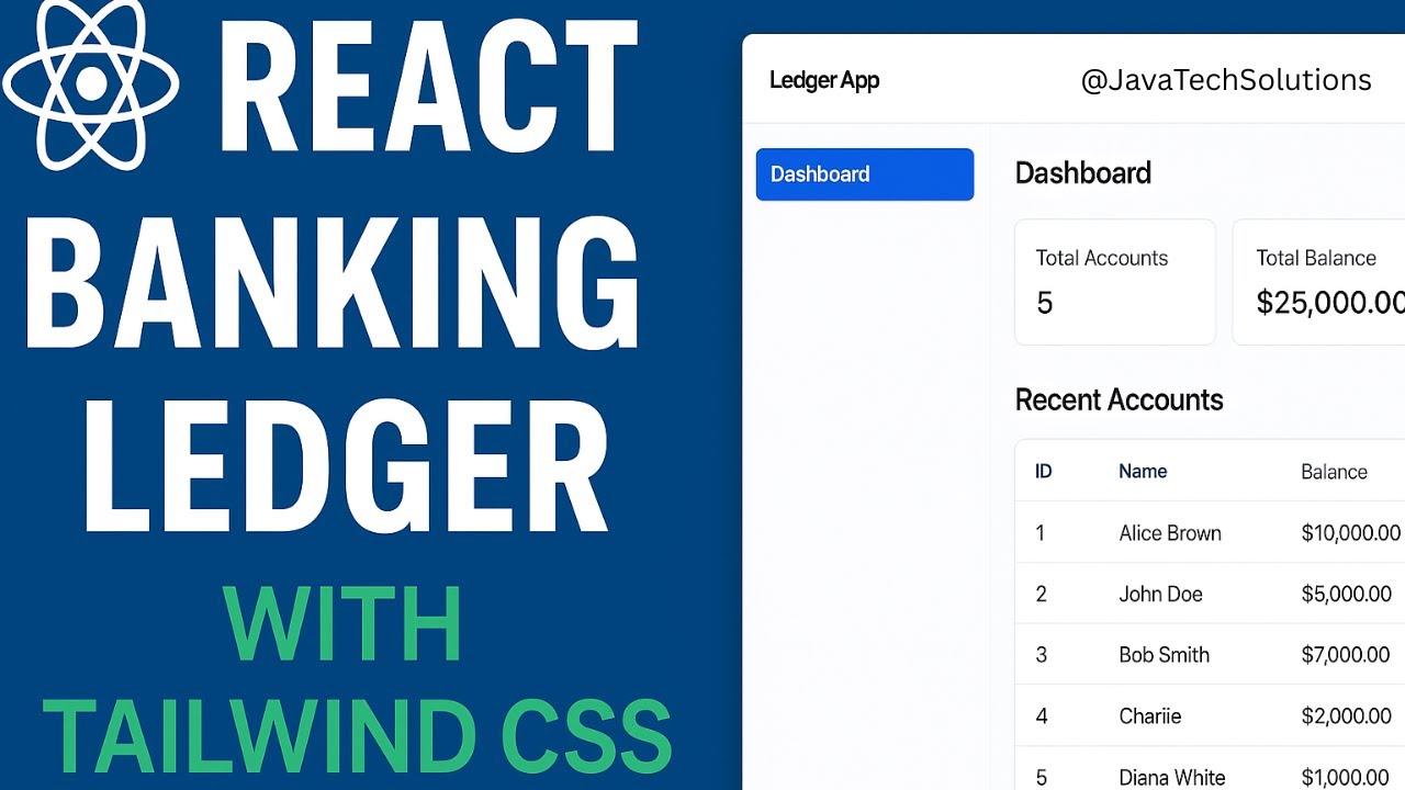 Build a POWERFUL Banking Ledger System with React and Spring Boot!