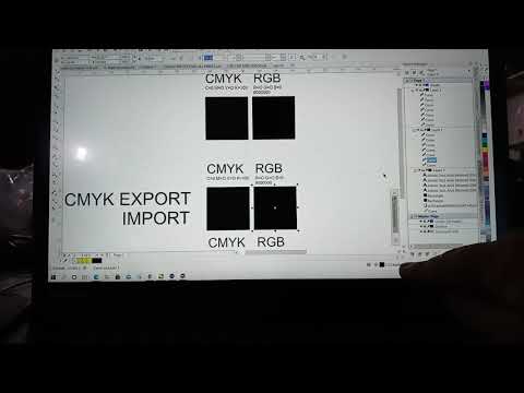 demonstration of CMYK & RGB color for deep black printing