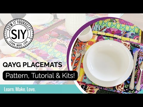 SIY Quilt-As-You-Go Placemats FULL TUTORIAL