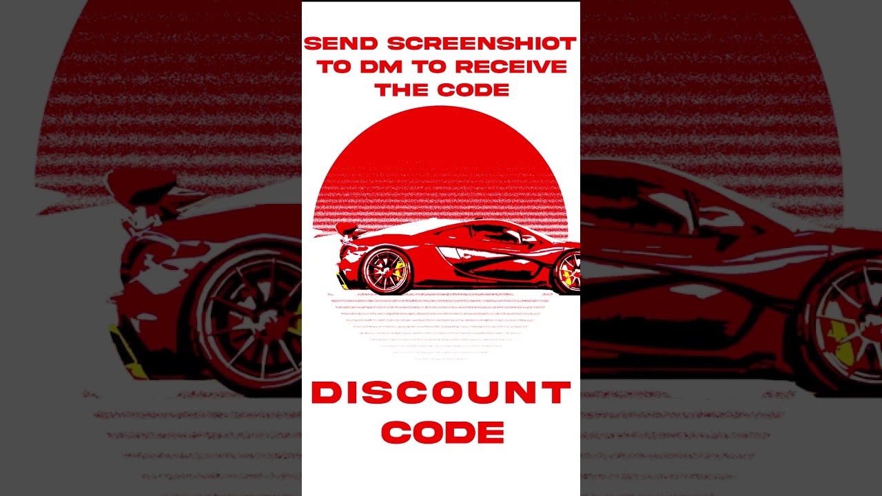 Discount code for car posters